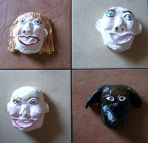 Creepy Caricatures: a DIY 3D papier mache portrait tutorial by Sheri ...