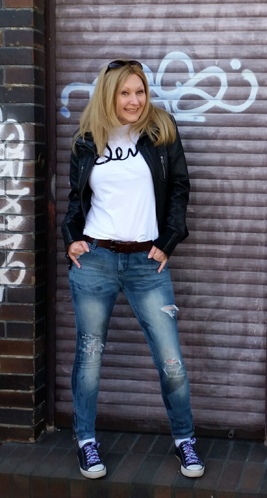DIY Destroyed Distressed Denim by Sheri Pavlovic
