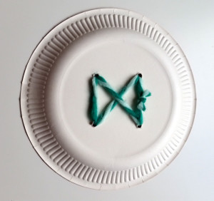 My upcycled paper plate buttons - Confessions of a Refashionista