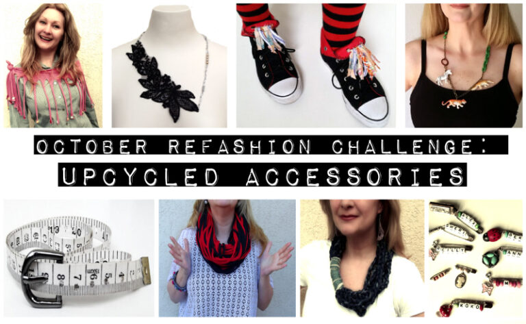 October Refashion Challenge: Upcycled Accessories - Confessions of a ...