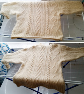 how to stretch a shrunken sweater