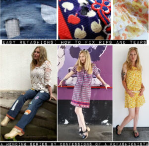 Easy Refashions: How to fix rips and tears by CoaR