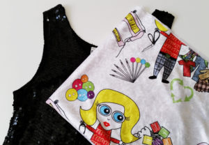 Easy DIY Velvet Top Tutorial with Contrado Custom Printing by CoaR