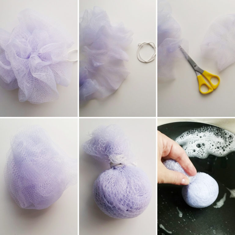 5 clever ways to upcycle bathpuffs by Confessions of a Refashionista