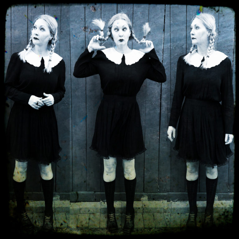 Spooky Refashioned Vintage Dress for #ThriftyThursday by Sheri Pavlovic