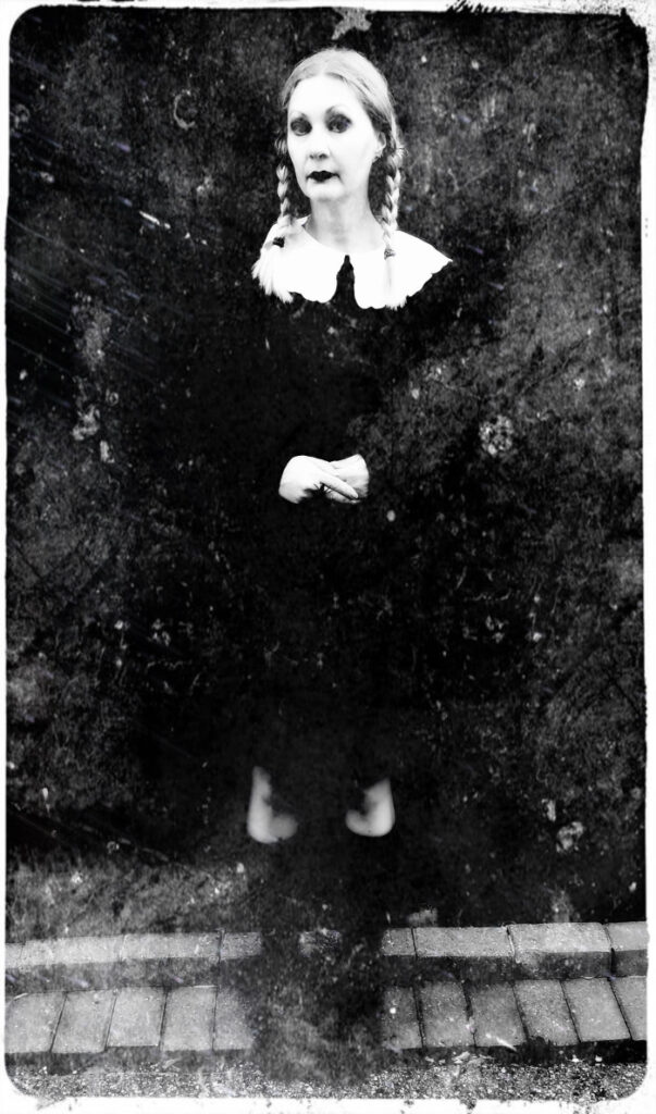 Spooky Refashioned Vintage Dress for #ThriftyThursday by Sheri Pavlovic