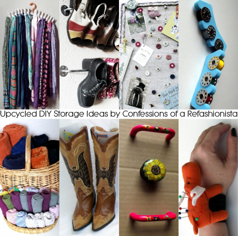 8 easy upcycled DIY storage ideas - Confessions of a Refashionista