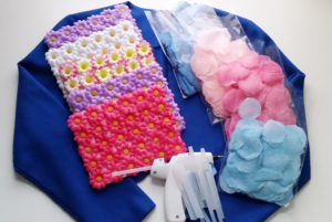 No Sew DIY Faux Flower Jacket Refashion by Confessions of a Refashionista